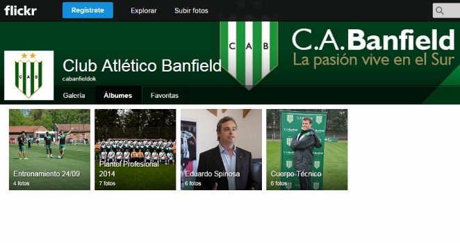 Banfield lanza su cuenta en Flickr