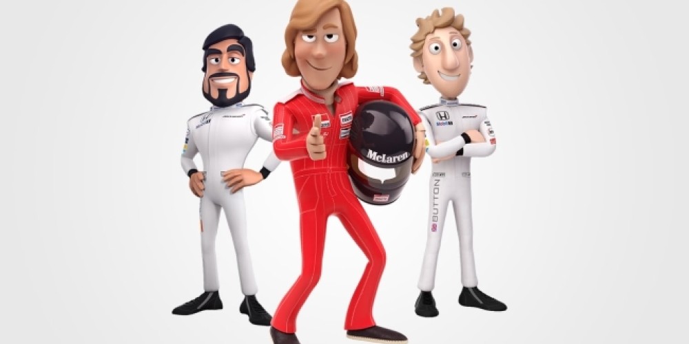 Fernando Alonso es un agente secreto en un corto animado