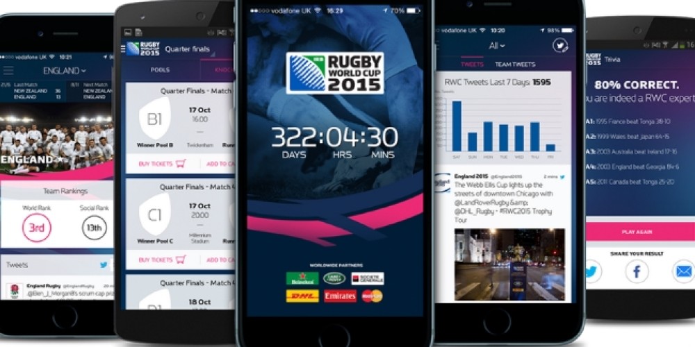 La RWC2015 ya tiene su app oficial