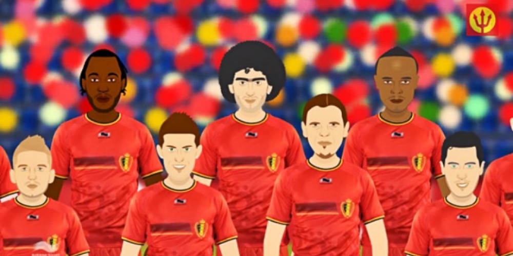 Bélgica presentó su camiseta para Brasil 2014 con una animación