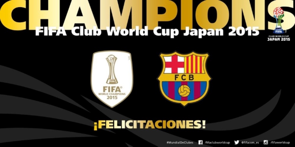 Barcelona lucirá en su camiseta el emblema de Campeón del Mundo