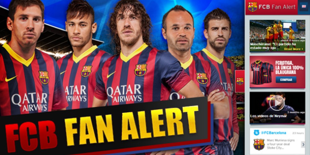 Barcelona lanza FCB Fan Alert para PC