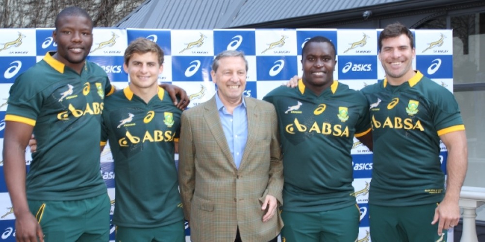 Asics presentó en Argentina la nueva camiseta de los Springboks