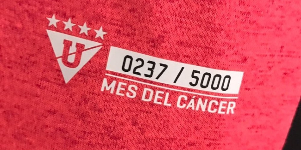 Liga de Quito se suma a la lucha contra el cáncer y presenta una camiseta especial para el mes ...