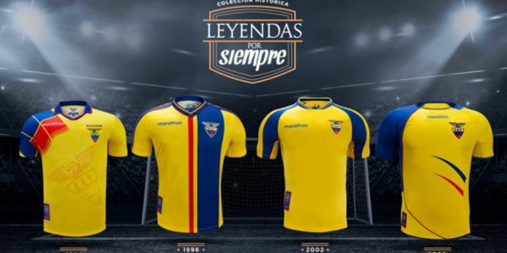 Ecuador presentó su línea de camisetas retro “Leyendas por Siempre”