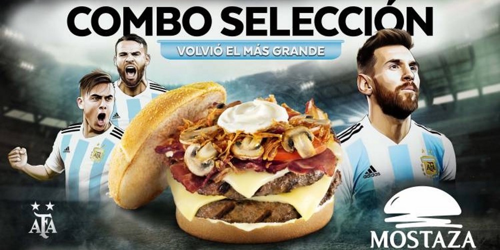 La Selección Argentina presente en las activaciones de una cadena de comida rápida