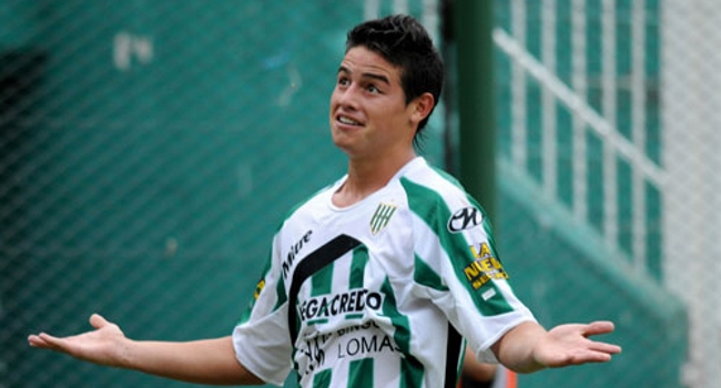 Banfield recuerda el primer gol profesional de James Rodríguez hace 8 años