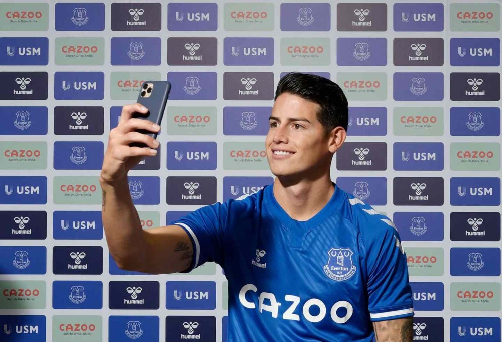 James Rodríguez llegó al Everton como estrella: mejor sueldo y el más ...