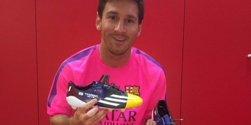 Messi tiene sus nuevos adidas F50 para la Champions League | Marketing ...