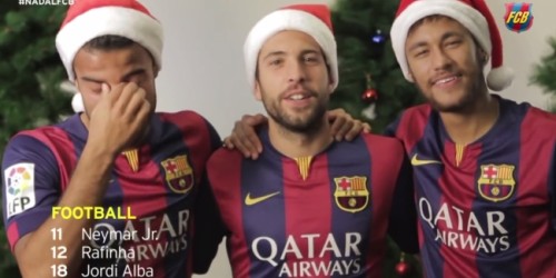 Neymar protagoniza el nuevo clip navideño del Barcelona | Marketing ...
