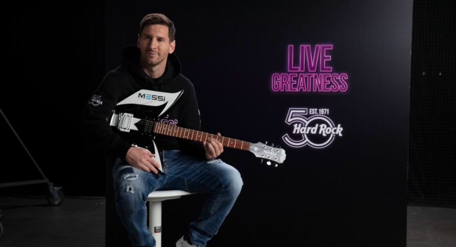 Lionel Messi se convirtió en embajador del Hard Rock Café